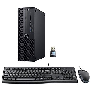 Dell Optiplex 3060 SFF Desktop PC, Intel i5-8500 3.0GHz 6 Core, 16GB DDR4, 500GB SSD, WiFi, Win 10 Pro, Keyboard, Mouse (Renewed)