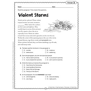 Scholastic Teaching Resources SC-546056 Comprehension Skills Gr 5 40 Short Passages For Close Reading