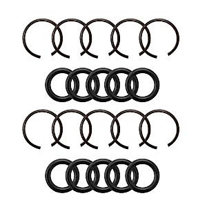 10 Packs 1/2" Impact Wrench Socket Retainer Rings with O-ring, Replacement Parts Compatible with IR, Snap-On, Chicago Pneumatic, Florida Pneumatics, and Air Cat Electric and Pneumatic Air Wrench