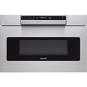 SHARP SMD3070ASY 30 inch 1.2 cu. ft. 950W Stainless Steel Microwave Drawer Oven Bundle with 3 YR CPS Enhanced Protection Pack (E93SHSMD3070ASY)