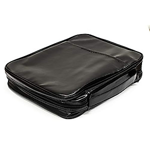 Black Leatherette Bible Cover Case with Handle, (Maxi) 2X-Large