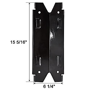 Criditpid Grill Replacement Parts for Brinkman 810-3660-S, 810-3661-F Models. Grill Heat Plate Shields, Pipe Burner Tubes and Crossover Tubes for Brinkman 810-3660-S.