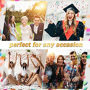 Honoson Confetti Poppers Cannons Confetti Cannon Poppers Confetti Shooters Air Compressed Cannon for Wedding Birthday Gender Reveal Graduation Baby Shower Decoration Favor (24 Pcs, 4.33 Inch)