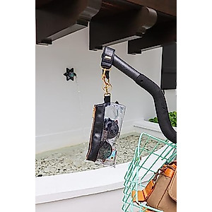 KEYPER Clear Bag (IT BAG Luxe) Transparent Small Travel Purse for Women Clear Clutch Women Purses & Handbags-Without Wristlet