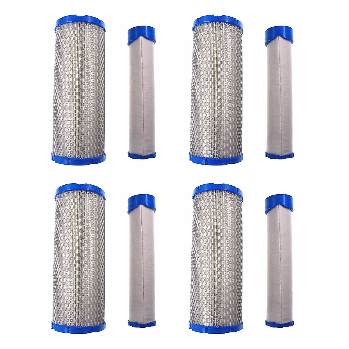 Air Filter Set for Donaldson FPG05 Air Cleaner Bobcat 6672467 PM252Z PM260Z PM272Z Replaces 11013-7020 & 11013-7045 2508302 42985 M113621 K1211-82320 (set of 4)