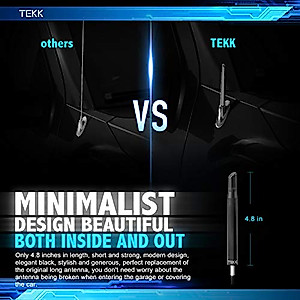 Tekk Short Antenna Compatible with 2007-2024 Chevy Silverado 1500 | Designed for Optimized FM/AM Reception | 4.8 Inches