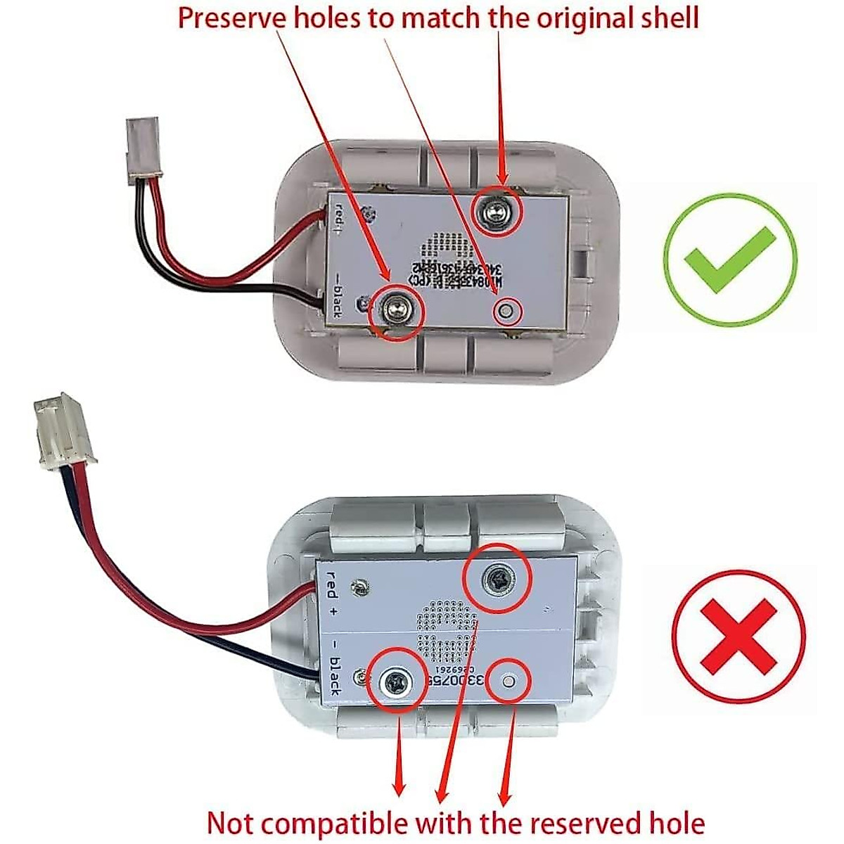 W10695459 for Whirlpool Refrigerator LED Light Board Module Replacement Fridge freezer W10843353 W11205083 W10412708 bulb Parts
