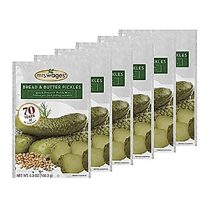 Mrs Wages Bread and Butter Pickles Quick Process Mix 5.3 Ounce (Pack of 6)