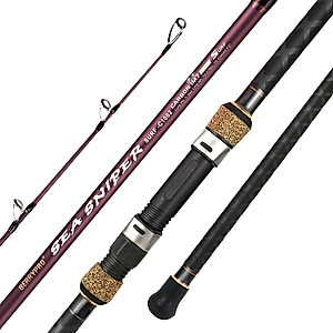 Berrypro Surf Spinning & Casting Fishing Rod Carbon Fiber Travel Fishing Rod(9-Feet & 10-Feet & 12-Feet & 13.3-Feet) (10'-Casting 2-Piece)