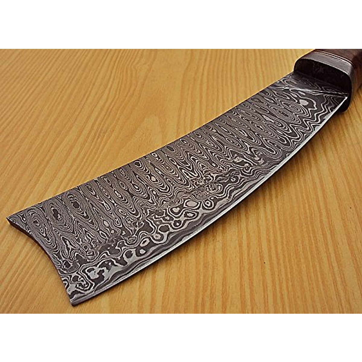 CP-35 Custom Handmade Damascus Steel 12.00 Inches Cleaver style Knife - Beautiful Handle