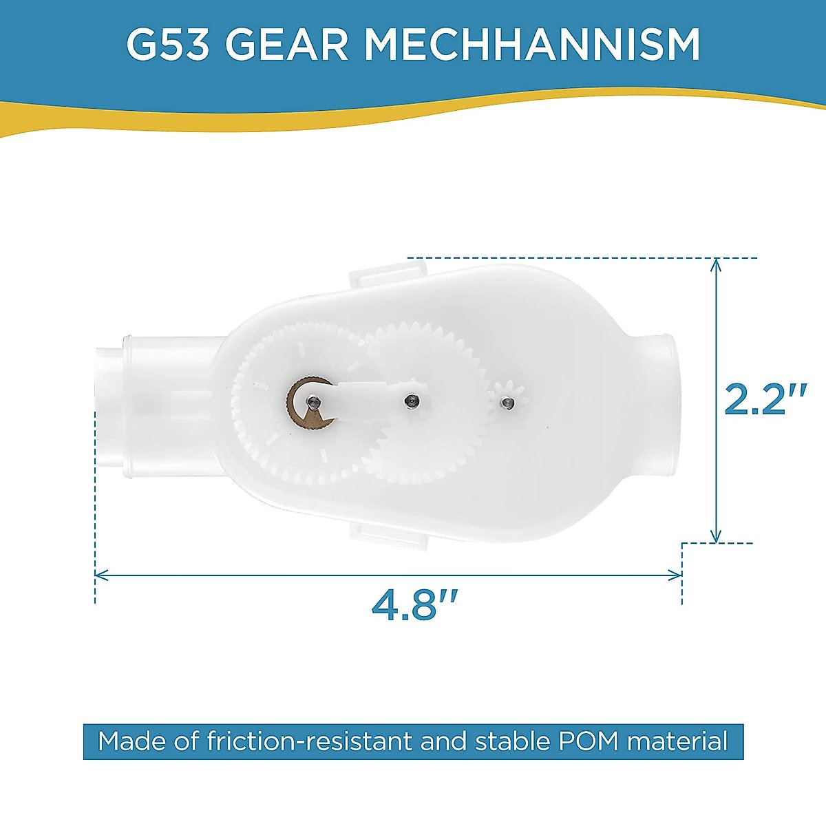 Amptyhub Upgraded G52 Backup Valve Replacement Kit for Polaris Pool Cleaner, Compatible with Polaris 180,280,380,480,3900 Pool Cleaner, The Valve Body has Been Reinforced, Longer Life Than Zodiac G52