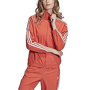 adidas Originals Women's Lock Up Track Top Jacket, Trace Scarlet/White, XS