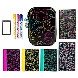 Fashion Angels Squishmallows Stationery Set - Includes 3 Mini Journals, Memo Pad, Supply Box, Squishmallows Stickers and 3 Gel Pens - Join The Squish Squad - Cute Stationary Set - Ages 6 and Up…