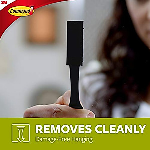 Command Medium Picture Hanging Strips, Damage Free Hanging Picture Hangers, No Tools Wall Hanging Strips for Living Spaces, 16 Black Adhesive Strip Pairs(32 Command Strips)