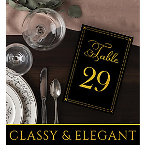 Table Numbers, Black and Gold Wedding Table Numbers, Table Numbers for Wedding Reception, Table Number, Table Numbers 1-20, Table Number, Table Number Holders, 1-30 number, Head Table sign