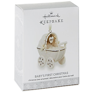 Hallmark Keepsake 2017 Baby's First Christmas Dated Premium Porcelain Christmas Ornament