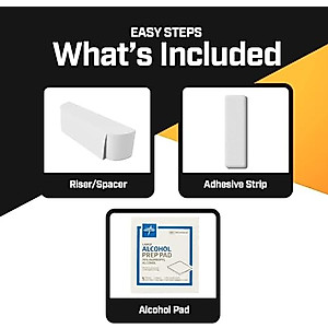 Magnet Riser for Ring - Self-Adhesive Window Sensor Accessory for Ring Alarm Security System, Includes Sensor Adhesive, White (¼-inch)