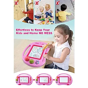 Toys for 1-2 Year Old Girls,Magnetic Drawing Board,Toddler Toys for Girls Age 2 3,Erasable Doodle Board for Kids,Learning Toys for Toddler 1 2 3,Gift for 1 2 Year old Girls Christmas Birthday Easter