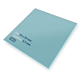 ARCTIC TP-2 (APT2560): Performance Thermal Pad, 50 x 50 x 0.5 mm (1 Piece) - Thermal pad, Excellent Heat Conduction, Low Hardness, Ideal Gap Filler, Easy Installation, Safe handling - Blue