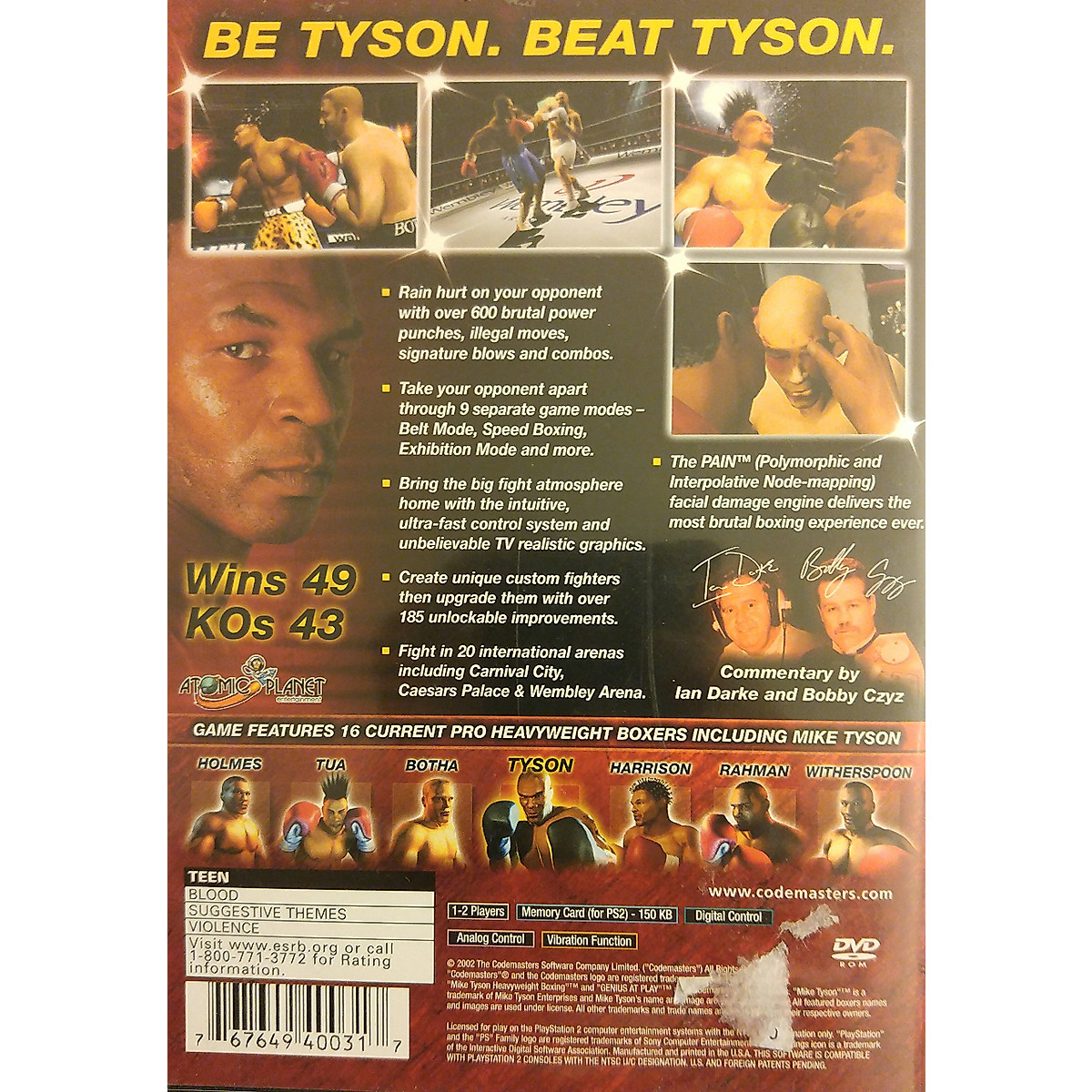 Mike Tyson Heavyweight Boxing - PlayStation 2