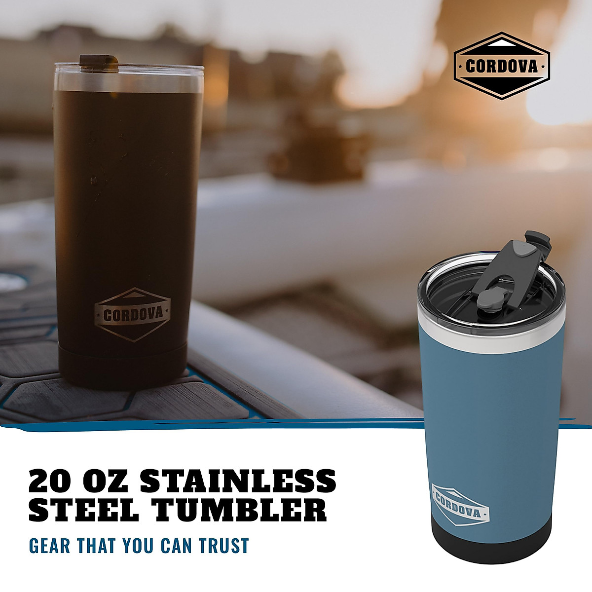 Cordova Outdoors Trailhead Class Tumbler, Yonder, 20 oz