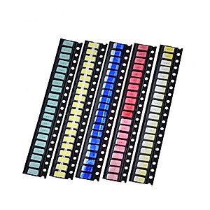 Cermant(5 Colors x 20 pcs = 100 pcs)5730 SMD LED Diode Lights Kit(0.22 x0.12 inch) Super Bright Lighting Bulb Lamps,Electronics Components Light, Light,Emitting Diodes,Yellow, red, Blue, Green, White