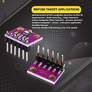 DaFuRui 5Pack GY-BMP280-3.3 Atmospheric Pressure Sensor Temperature Sensor Breakout Compatible for Arduino
