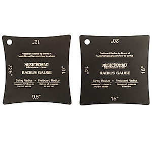 MusicNomad Precision Fretboard and String Radius Gauge Tool - 2 pc. Set (MN603)
