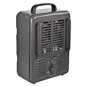 Comfort Zone Electric Portable Milkhouse Style Utility Space Heater with Adjustable Thermostat, Overheat Protection, and Safety Tip-Over Switch, Ideal for Garage or Greenhouse, 1,500W, CZ798