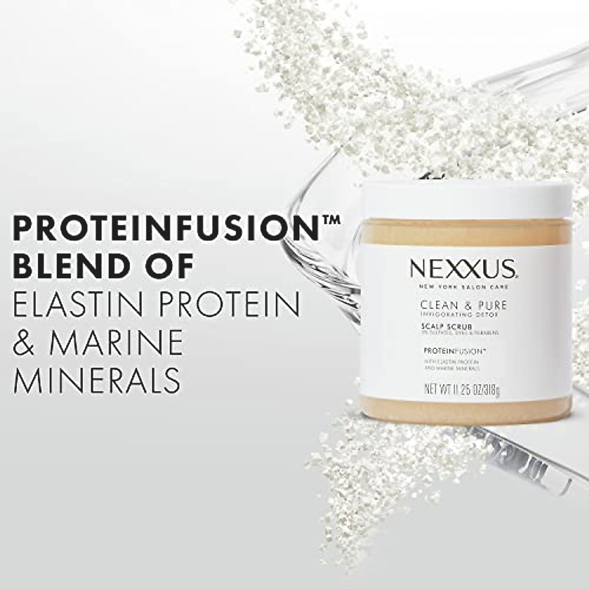 Nexxus Sulfate-Free Scalp Scrub Hair Treatment Exfoliating and Nourishing Detox Hair Care 11.25 oz