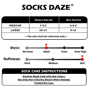 Socks Daze Womens Cushioned Wool Running Hiking Socks Men's Ankle Low Cut Warm Winter Soft Wool Athletic Heel Tab Socks for Golf Tennis Cycling, 6 Pairs Black, Medium