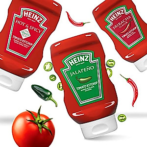 Heinz Jalapeno Tomato Ketchup Blended with Jalapeno (14 oz Bottle)