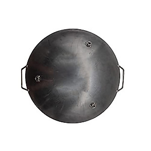 Fiesta Brands 22" Cooking Disc Blade Discada With Removable Legs High Heat Cooking Skillet, Disc BBQ, Cowboy Wok (Removable Legs Stand, 22 inch)