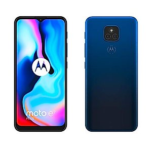 Motorola Moto E7 Plus Dual-SIM 64GB ROM + 4GB RAM (GSM Only | No CDMA) Factory Unlocked 4G/LTE Smartphone (Blue) - International Version