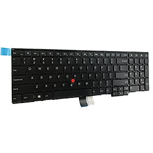 SUNMALL New Laptop Keyboard Replacement with (Frame and Pointer) Compatible with IBM Lenovo ThinkPad Edge E531 W540 W541 W550 W550S T540 T540P T550 Series Fit P/N 0C45254 04Y2465 no Backlit