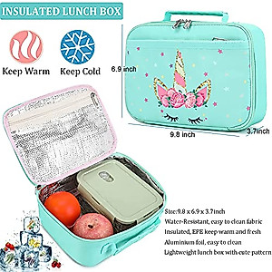 JIANYA Backpack for Girls Preschool Kindergarten Bookbag Kids School Backpack with Lunch Box Lightweight