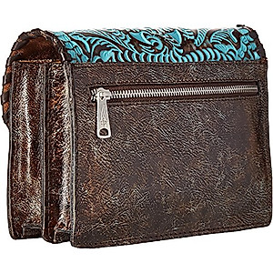 Patricia Nash Women's Lanza Crossbody Organizer Turquoise Crossbody Bag