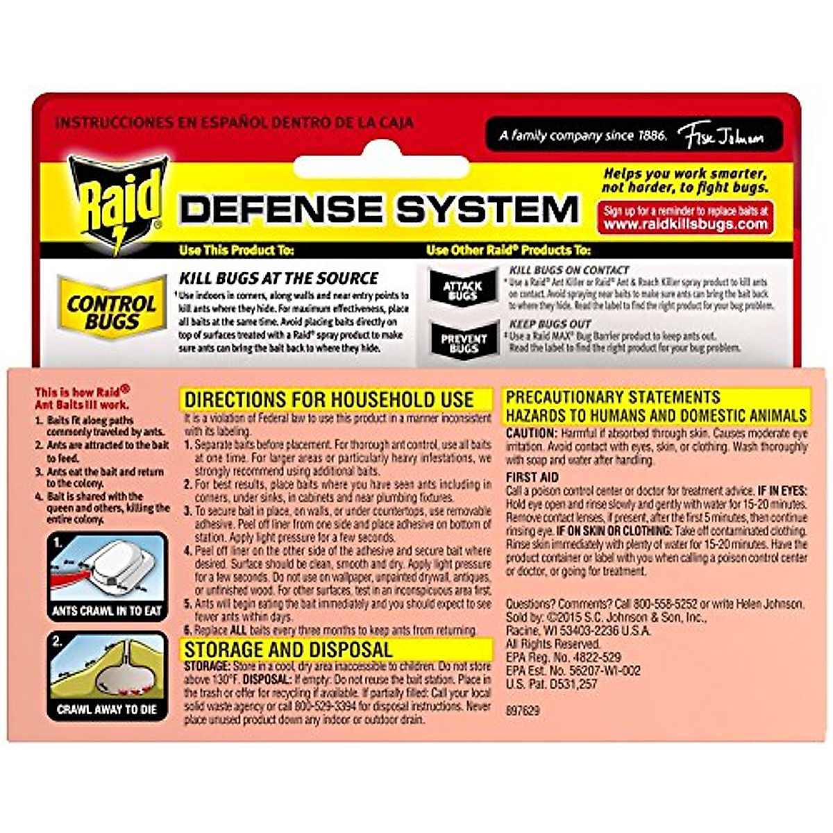 Raid Ant Baits Iii, 4.0Count