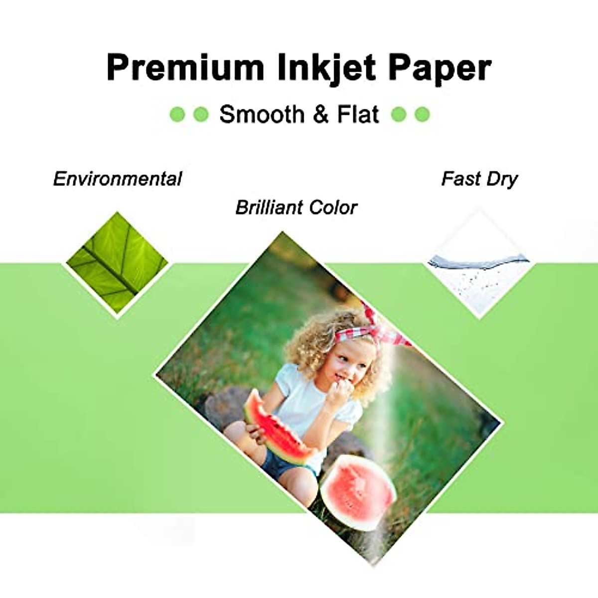 Koala Heavyweight Photo Paper High Glossy 4x6 Inches for Inkjet Printing 100 Sheets 61LB