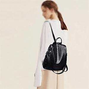 JUIPO Women's Backpack Leather Backpack Travel Backpack Ladies Shoulder Bag