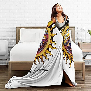 The Story of Sublimes Iconic Sun Logo Blankets Throw Blanket Bed Blanket Soft Decorative Blanket for Sofa Living Room