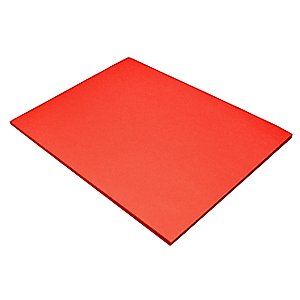 Riverside 3D Construction Paper, Orange, 18" x 24", 50 Sheets