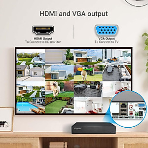 Westshine 16Channel 5M-N(5MP Lite) DVR, H.265+ CCTV Home Surveillance Recorder, 16CH Hybrid 5-in-1 DVR for TVI/CVI/AHD/CVBS/IP Security Cameras, Remote Viewing Motion Detection(Hard Disk Not Included)