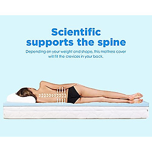 2-Inch Mattress Topper Memory Foam Pressure Relief for Back Pain Cooling Gel-Infused Gel Infused Mattress Topper Cooling & Breathable CertiPUR-US Certified (Twin)