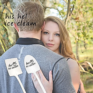 Couple Gifts Spoons for Him Her His Her Ice Cream Spoon Christmas Birthday Gifts for Boyfriend Girlfriend Wedding Engagement Gifts for Husband Wife Bf Gf 2pcs Couple Engraved Spoons