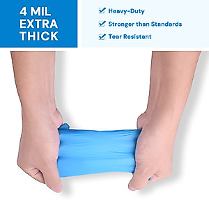 EDI Disposable Vinyl Gloves Large, 100 pcs (Blue)