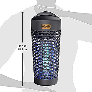 BLACK+DECKER Bug Zapper Mosquito Killer Indoor and Outdoor Fly Zapper Half Acre Coverage
