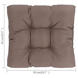 imasay Garden Seat Cushion Taupe 19.7"x19.7"x3.9" Fabric