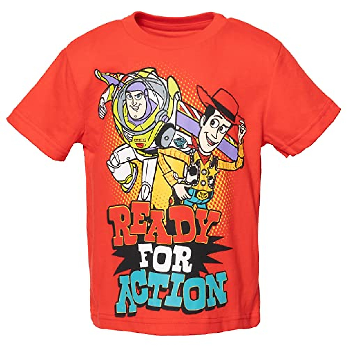 Disney Pixar Toy Story Buzz Lightyear Woody Rex Toddler Boys 3 Pack Graphic T-Shirts Multi 2T