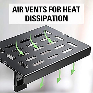 Mounting Dream Adjustable TV Top Shelf Mount Holder for Fire TV, Apple TV, Roku 3 Streaming Media Player, Easy to Install Streaming Media Box TV Shelf Top Mount, MAX Loading 11 lbs. MD5605